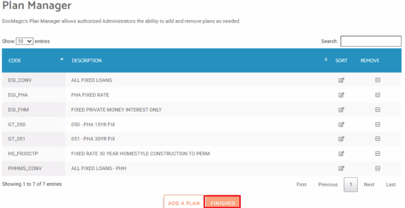 Steps for Loan Program Set up with DocMagic